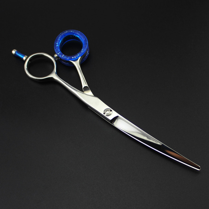 Badu.bg висококачествена професионална япония 440c 6-инчови извити ножици за коса бръснар makas ...