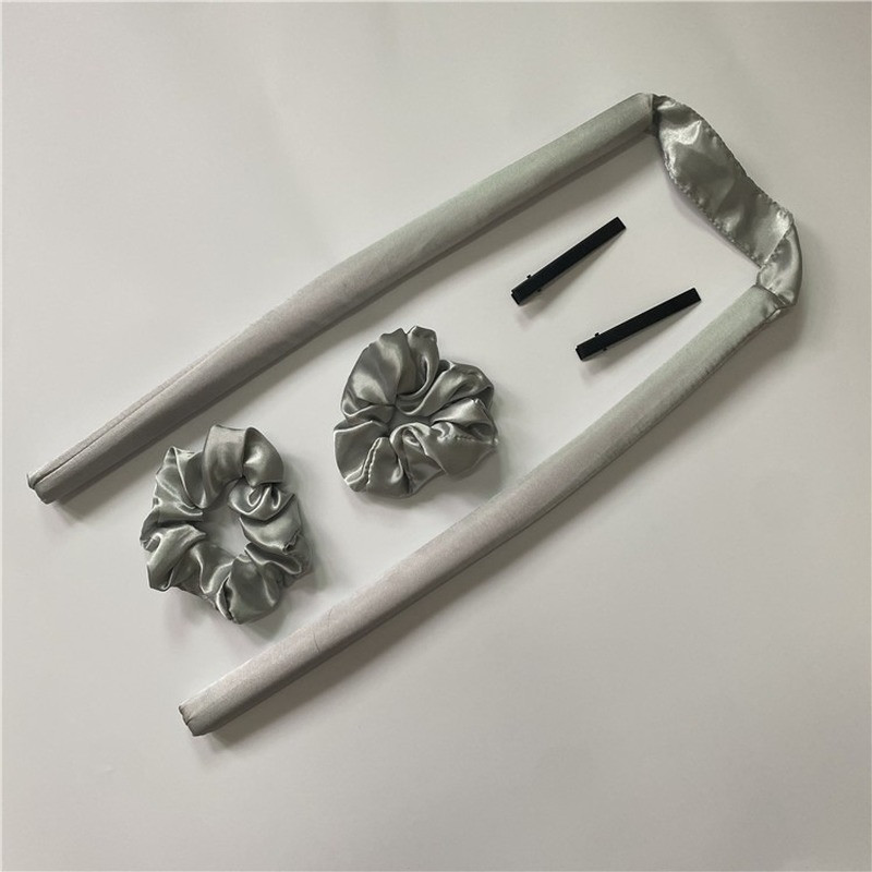 Badu Bg Кадифена гумена пръчица без топлинна пръчка за навиване на коса магически маши за коса