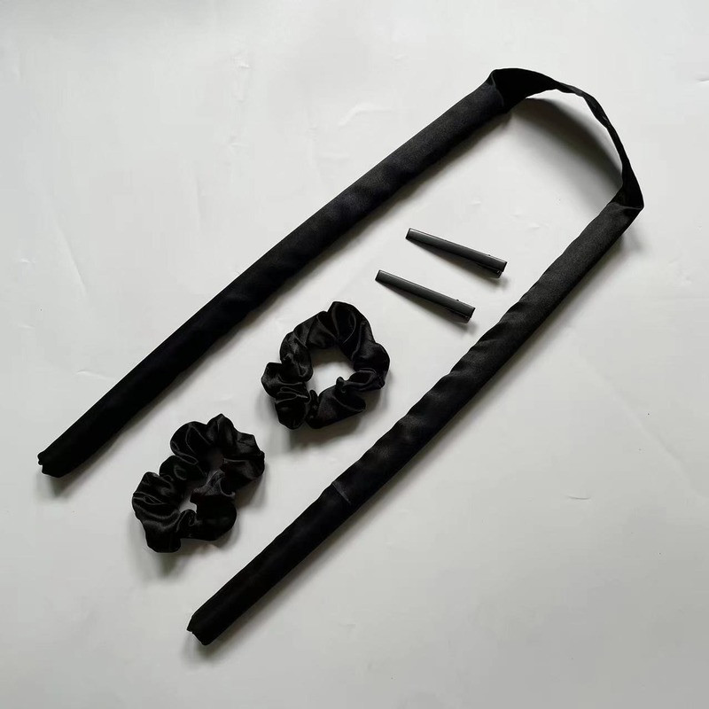 Badu Bg Кадифена гумена пръчица без топлинна пръчка за навиване на коса магически маши за коса