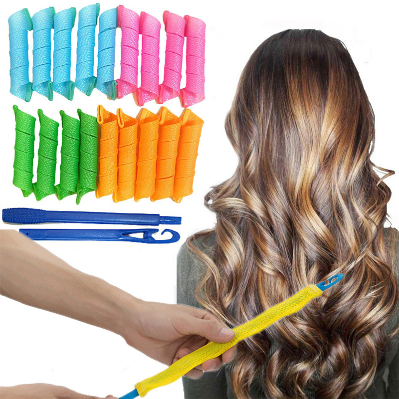 Badu Bg 18pcs Маша за коса Ролки за коса Без нагряване Маша Маша за