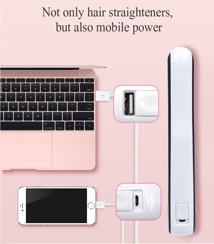 Badu.bg USB Безжична преса за коса Домашна преса Маша Гофрирани бретони Вътрешна катарама Стик ...