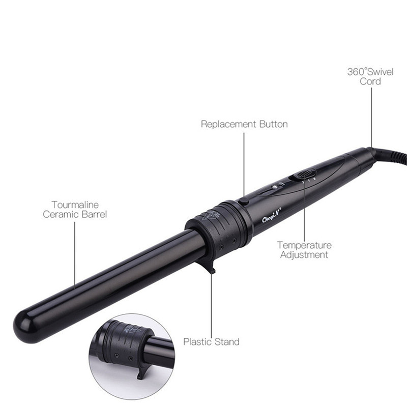 Badu Bg 5 в 1 Маша за коса 09 32 Mm Керамична пръчица за коса Маша Електрическа машина за