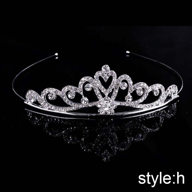 Badu Bg Принцеса Кристални диадеми и корони Лента за глава Детски момичета обичат булчински
