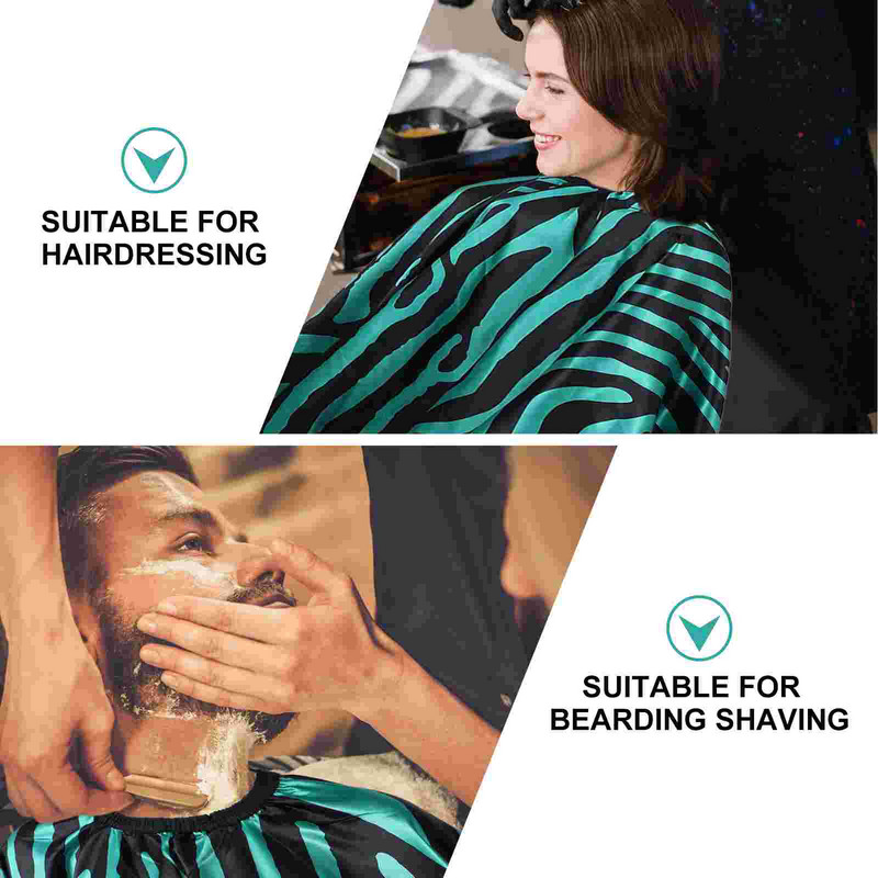 Професионално бръснарско наметало Zebra Salon наметало Водоустойчиво ...