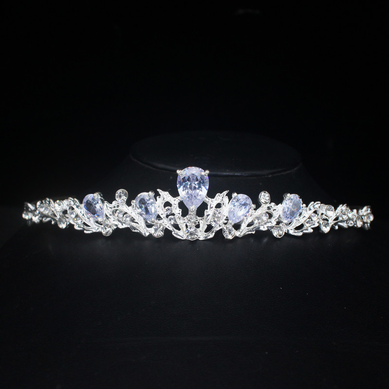 Badu Bg Барокова мода Булчинска корона Диадеми Цирконова кристална диадема Диадеми Булчински