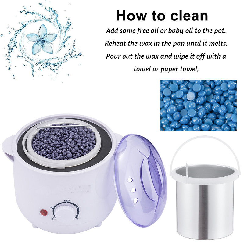 Badu Bg Професионална машина за нагряване на восък 1000cc Wax Pot за жени и мъже Инструмент за