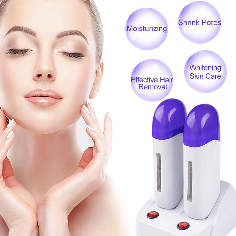 Badu Bg Двоен комплект за затопляне на восък за депилация за жени мъже обезкосмяване с