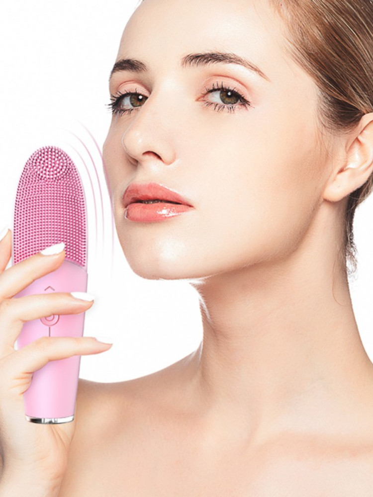 Badu.bg Силиконова машина за измиване на лице Ултразвукова вибрация Водоустойчива четка за ...