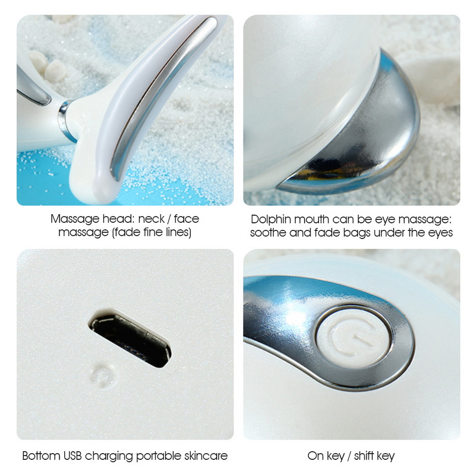 Badu.bg RUBYONLY V-Face Shaping Massager Face Lifting Machine Electric Vibration Slimming Double ...