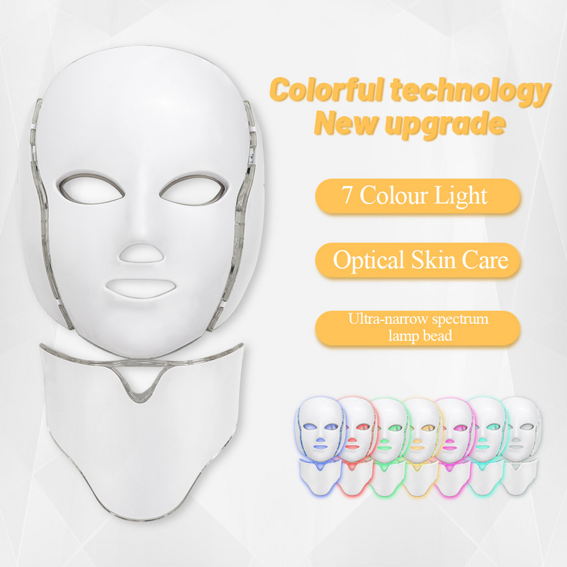 Badu.bg Led лицева маска за лице Модна фотонна терапия Face Mask ...