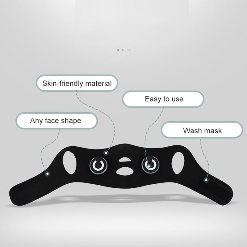 Badu.bg Масажна превръзка за лице Маска за жени V-образна тънка машина за лице ABS масажор ...