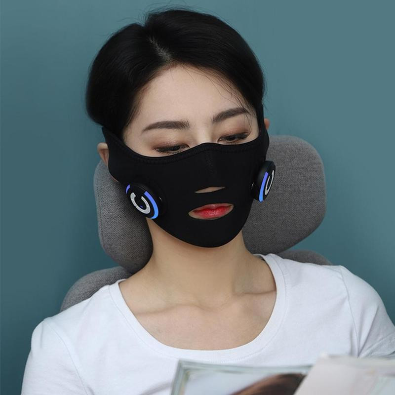 Badu.bg Масажна превръзка за лице Маска за жени V-образна тънка машина за лице ABS масажор ...