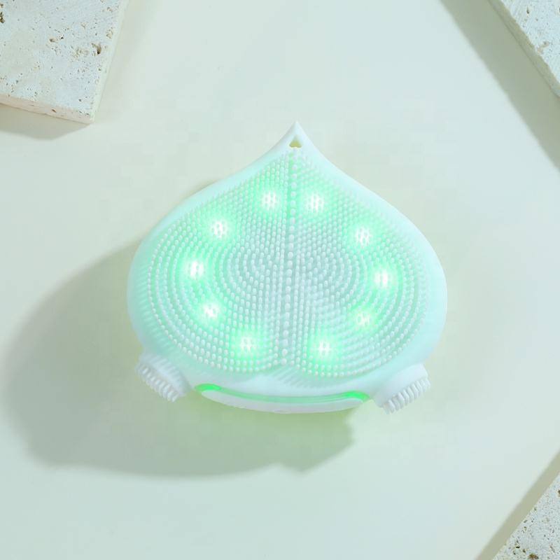 Badu Bg 2 в 1 ултразвукова двустранна ексфолираща четка за почистване на лице Червена