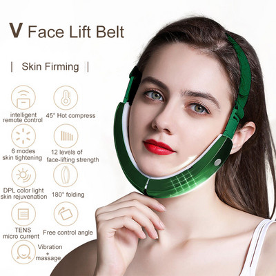 Badu.bg Безжично дистанционно управление Масажор за лице V-Line Повдигащ се колан Червена синя ...