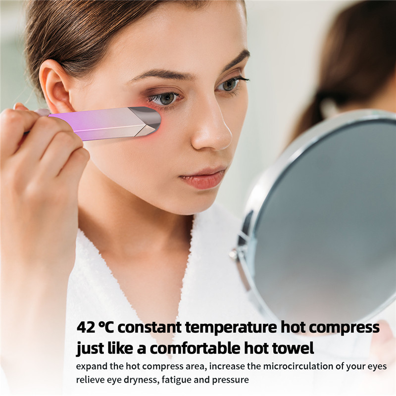 Badu.bg CkeyiN Електрически нагреваем масажор за очи EMS Microcurrent Dark Circle Eye Bag ...