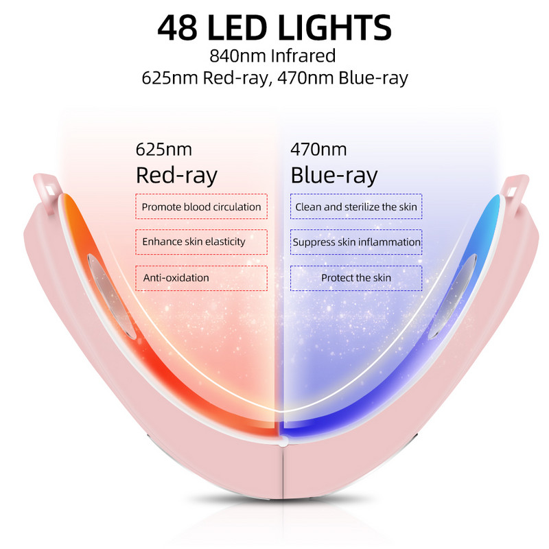 Badu.bg V-образен масажор за оформяне на лице Машина за повдигане на лицето с електрическа ...