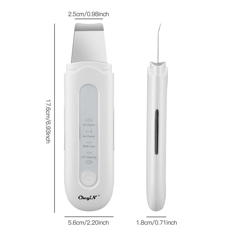 Badu.bg CkeyiN EMS Microcurrent Sonic Skin Scrubber Ultrasonic Comedone ...