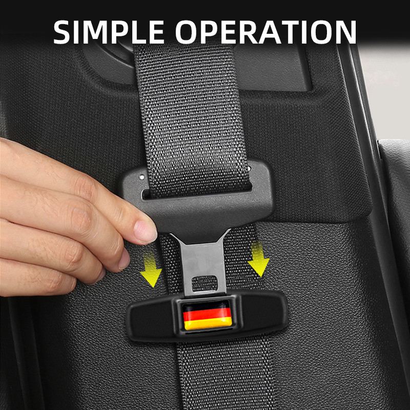 Badu Bg Емблема на националното знаме на Германия Щипки за предпазен колан за кола Устойчива на