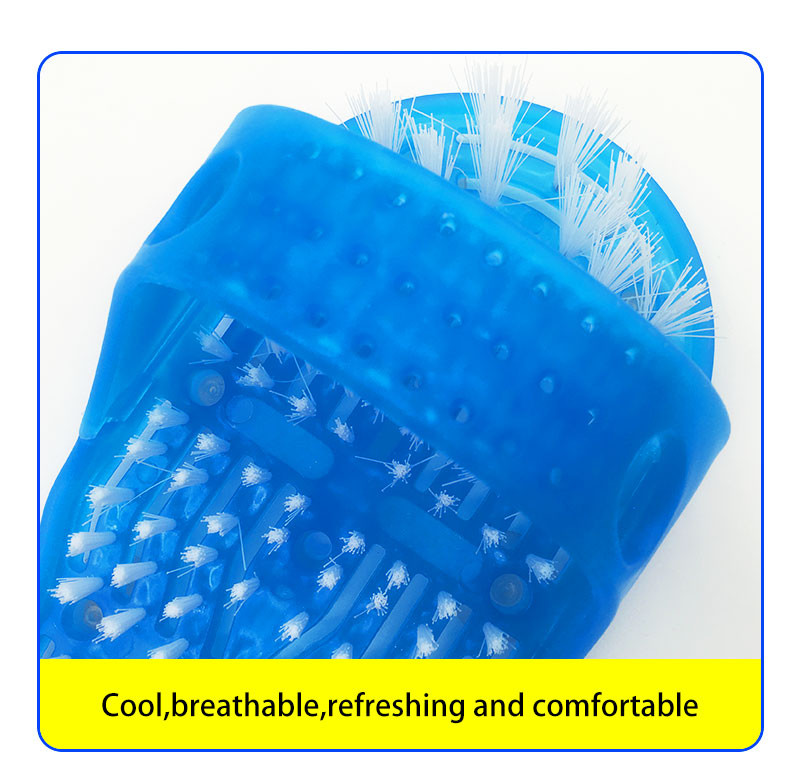 Badu Bg Пластмасова баня Душ Масаж на краката Чехли Обувки за баня Четка Пемза Скрубер за крака