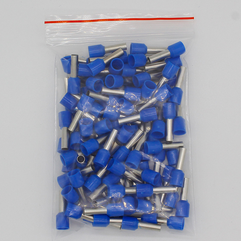 Badu.bg E6012 Тръбни изолиращи клеми 6MM2 100PCS/опаковка Конектор за ...