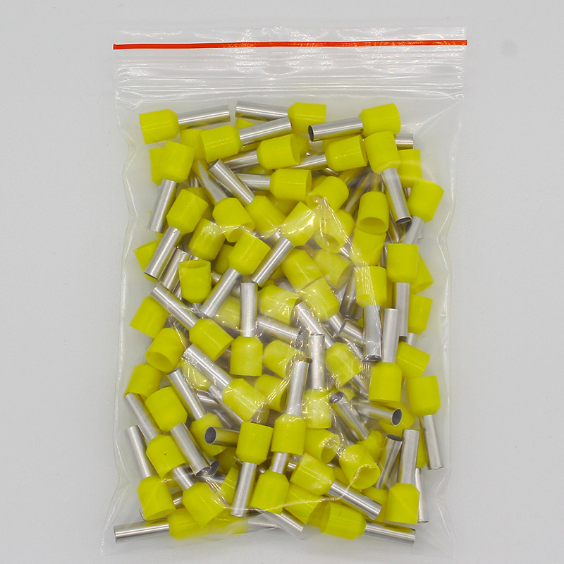 Badu.bg E6012 Тръбни изолиращи клеми 6MM2 100PCS/опаковка Конектор за ...