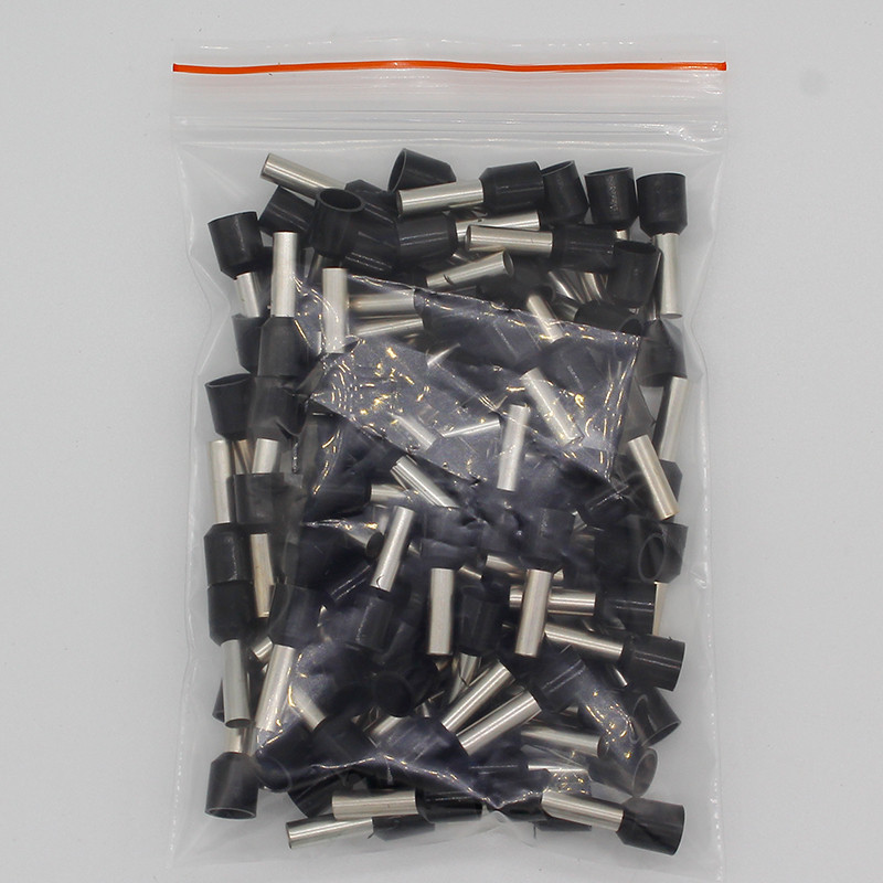 Badu.bg E6012 Тръбни изолиращи клеми 6MM2 100PCS/опаковка Конектор за ...