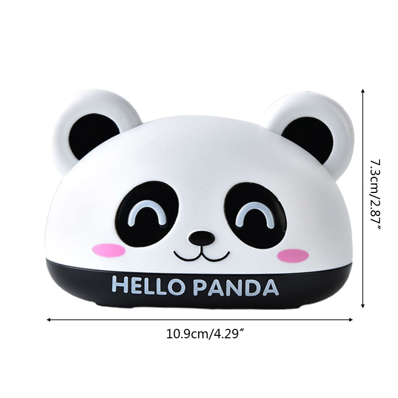 Сладка анимационна кутия за сапун Panda с капак Отцеждаща се тава за