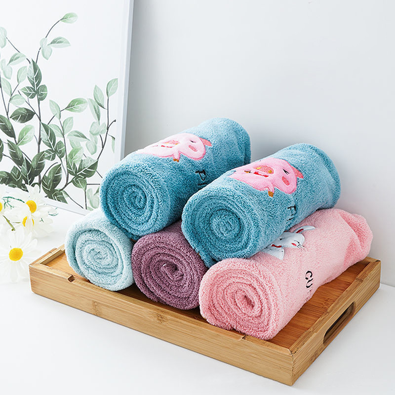 Badu Bg 1pc Мека микрофибърна кърпа за коса за момиче Супер абсорбираща