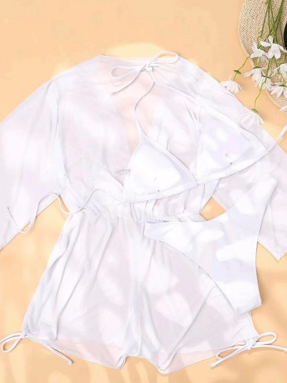 Badu.bg Дамски секси щамповани бикини от две части 2023 летен дамски бански костюм Дамски бански ...