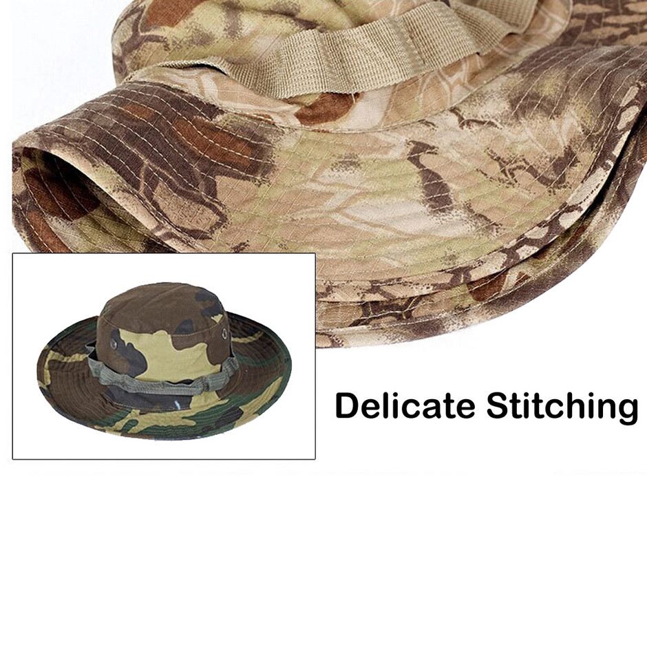 Badu Bg Камуфлажна шапка Boonie Tactical Us Army Bucket Hats Military Multicam Panama Summer Cap