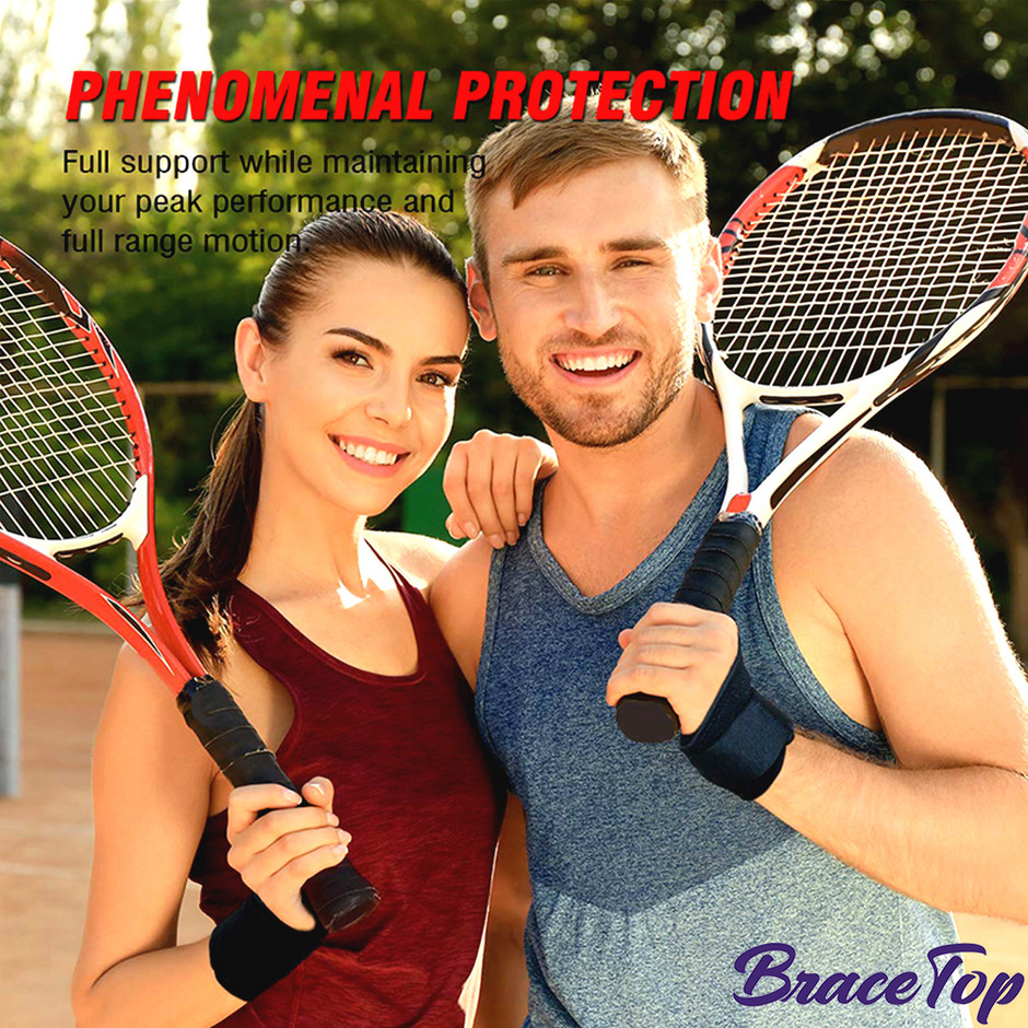 Badu.bg BraceTop 1 PC Спортна регулируема опора за китката Скоба за китката за карпалния тунел ...