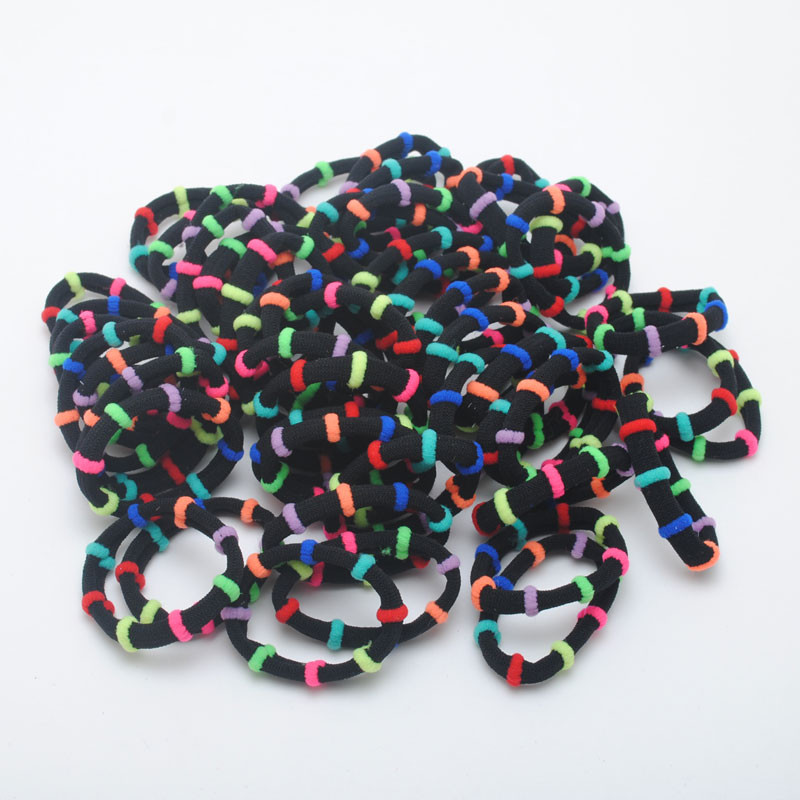 Badu Bg 50 бр Цветни аксесоари за коса за момичета Сладък пръстен от дъвка за коса за бебета