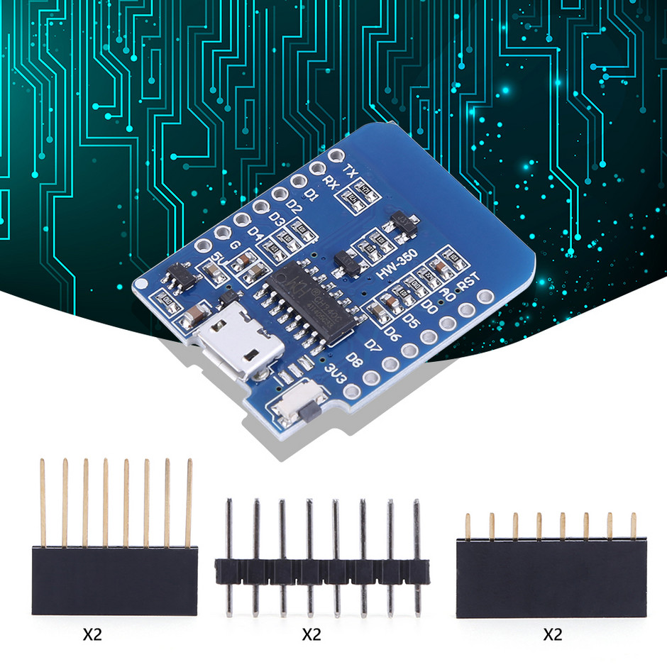 Badu.gr D1 Mini ESP8266 ESP-12F CH340G V2 USB WeMos D1 Mini WIFI ...