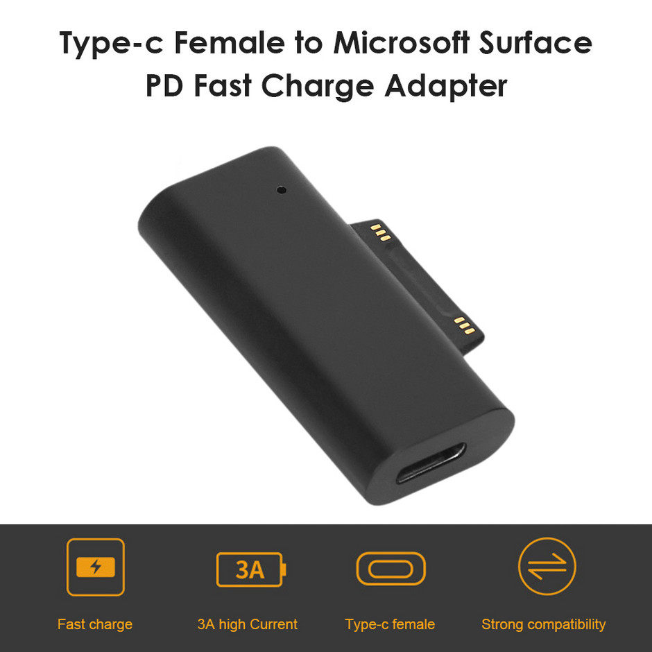 Badu.bg За Microsoft Surface Pro 3-6 Go USB C PD Fast Charging Plug Converter for Surface Book ...