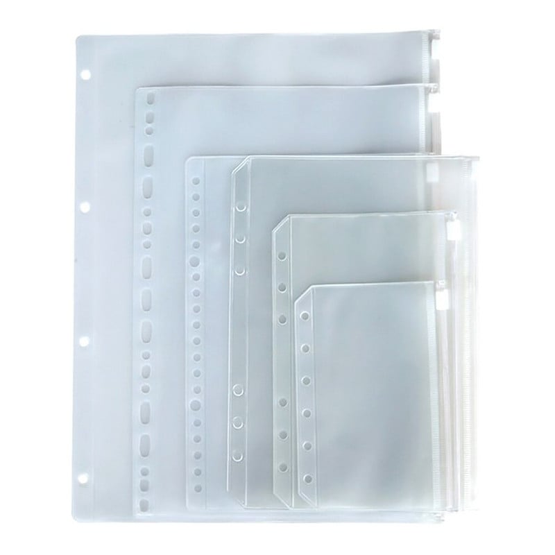 Badu Bg A5 A6 A7 12pcs Джобове за класьори Папки с цип за класьори за