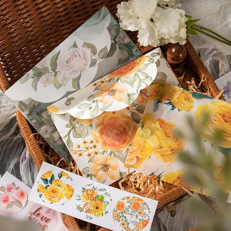 Badu Bg Mr Paper 6 стила Двуматериални пликове от крафт хартия за писма Комплект старинни