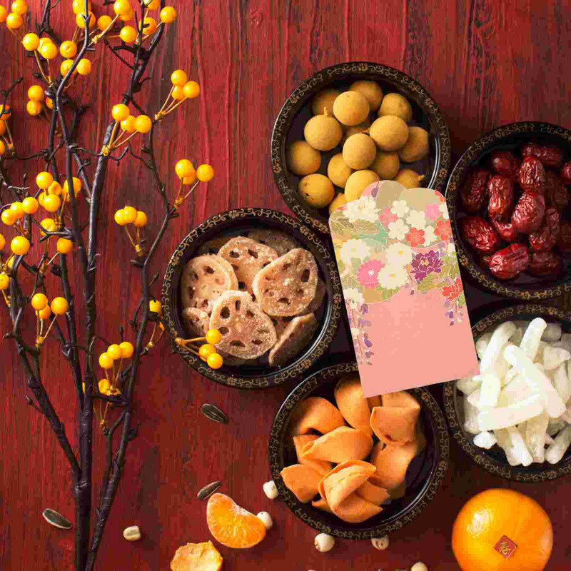 Badu Bg 30 бр Малък червен плик в японски стил новогодишни пликове китайски декор чанта за