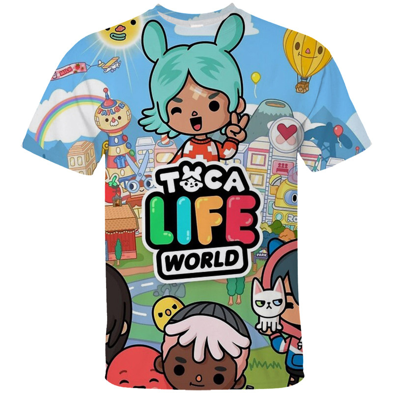 Tricou Game Toca Life World 3D Anime Toca Boca Tricou imprimat 3d Moda ...