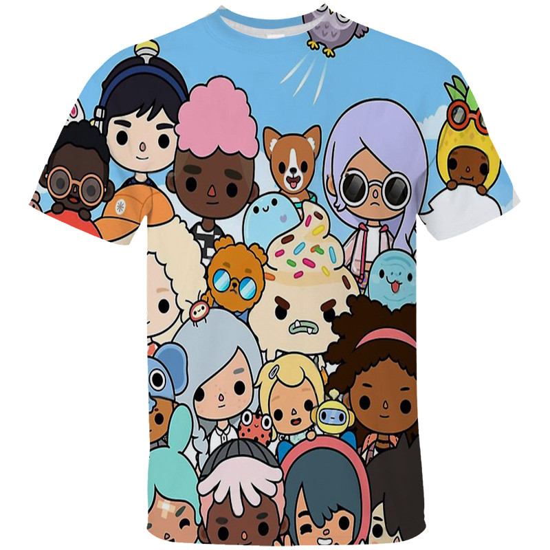 Tricou Game Toca Life World 3D Anime Toca Boca Tricou imprimat 3d Moda ...