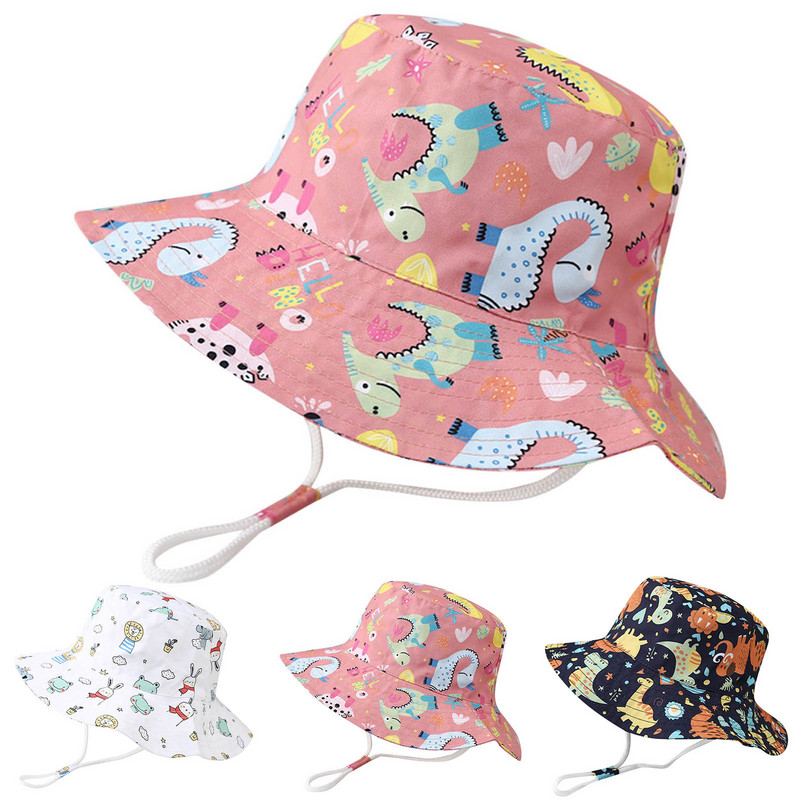 Badu Bg Детска шапка Момичета Момчета Пролет Есен Сенник на открито Карикатура Динозавър