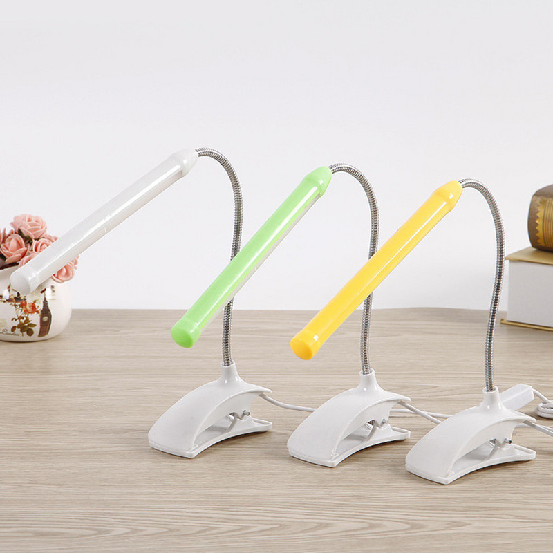 Badu.bg USB Led настолна лампа с щипка Гъвкава настолна лампа за нощно ...
