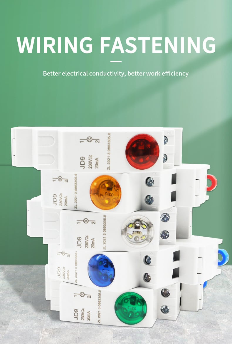 Badu.gr Din Rail Mount LED Signal Lamp Series AC/DC 24V 220V Indicating Indicating Pilot Lights ...