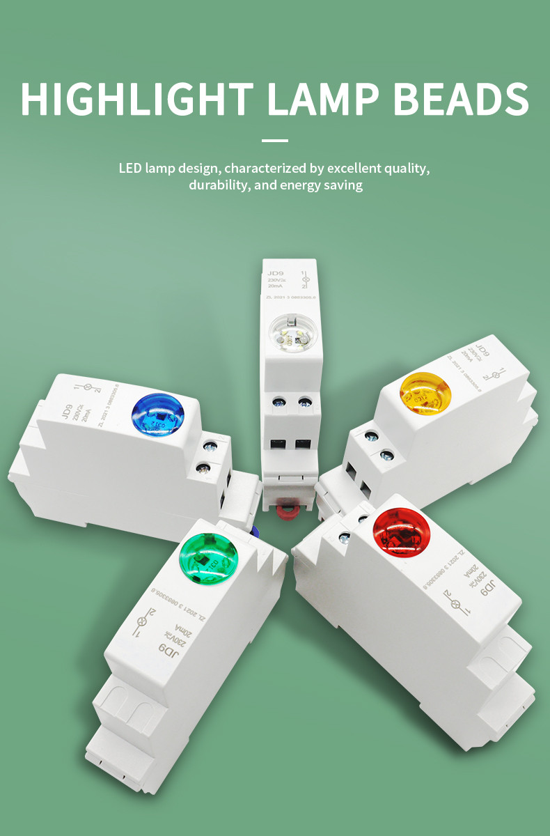 Badu.gr Din Rail Mount LED Signal Lamp Series AC/DC 24V 220V Indicating Indicating Pilot Lights ...