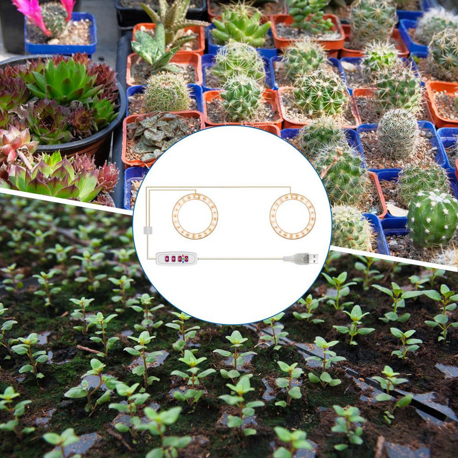 Badu Bg Светлина за отглеждане на растения Лампа с пълен спектър за растения Яркост на крушки за