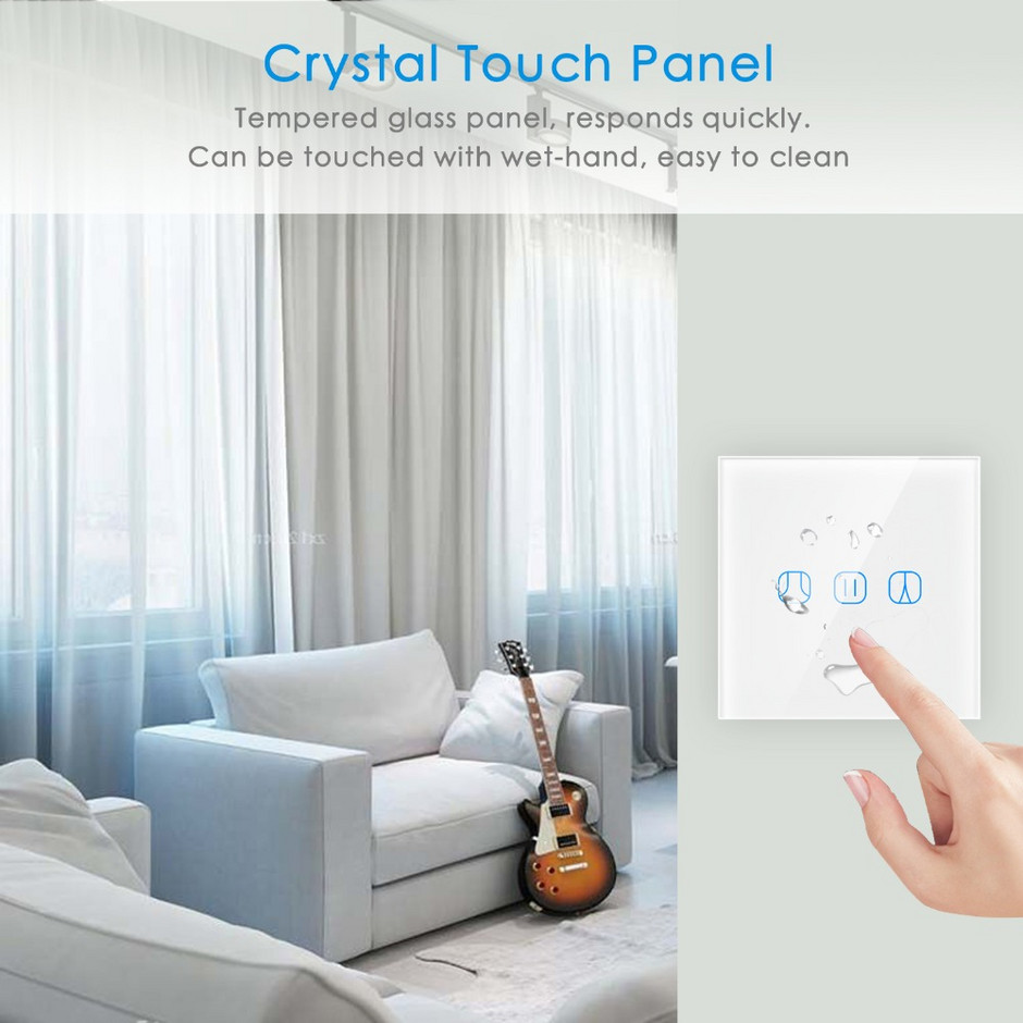 Badu.hr Tuya WiFi Smart Curtain Blinds Switch APP Control Radi s Alexa ...