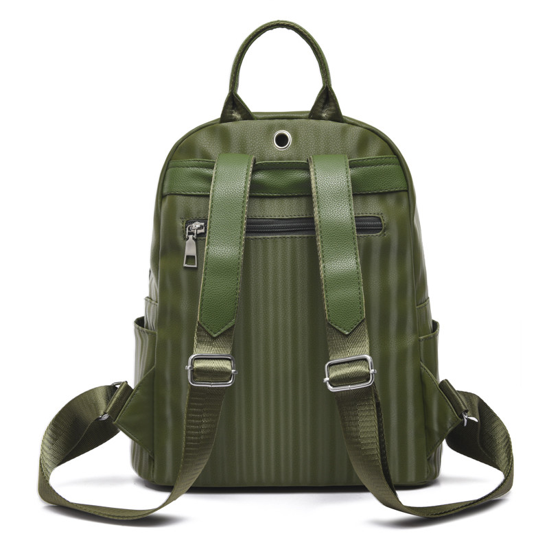 Badu Bg Две в едно Дамска раница Едноцветна дамска чанта за през рамо Модна ученическа чанта