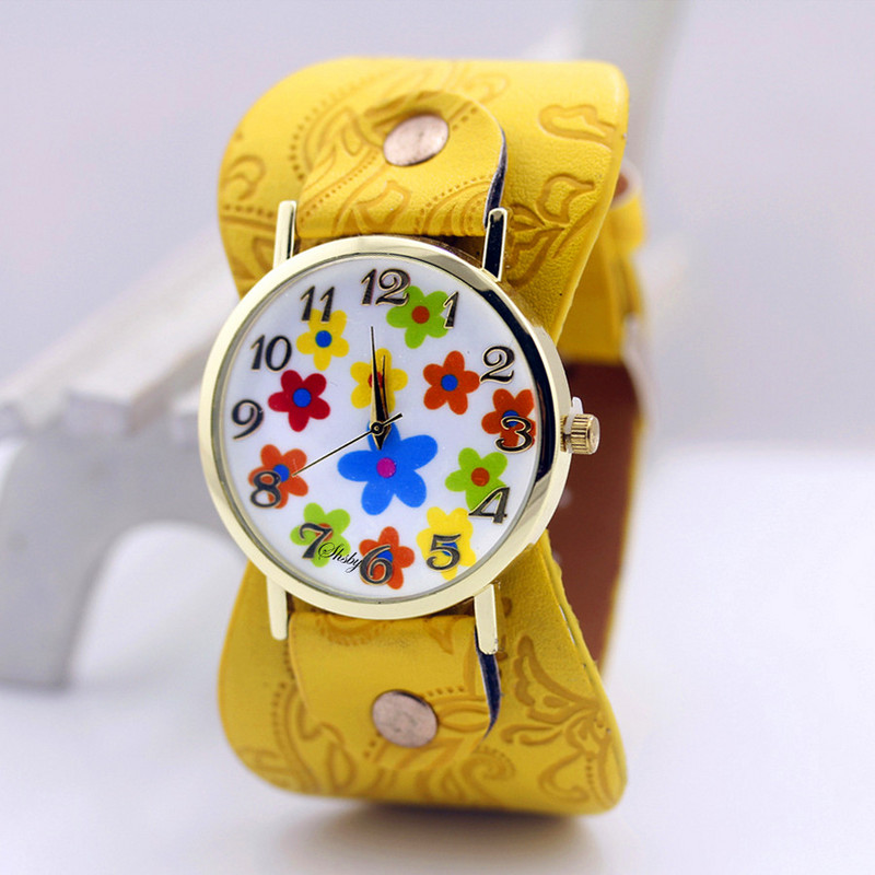 Badu.bg shsby Пристигане Принтирана кожена гривна Ръчен часовник Рокля с широка лента Часовник ...