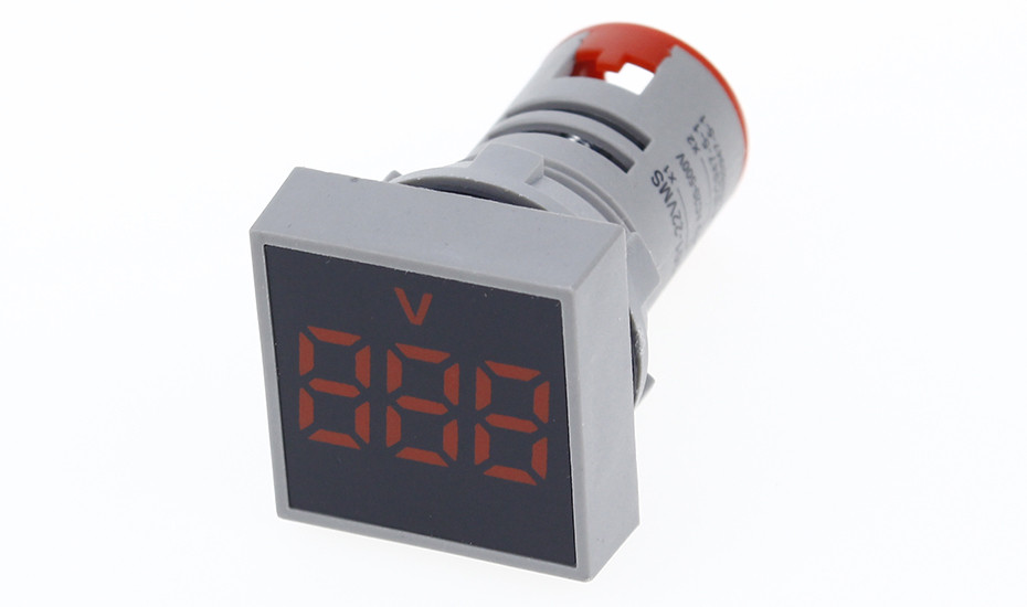 22MM AC 60-500V волтметър с квадратен панел LED цифров индикатор за ...