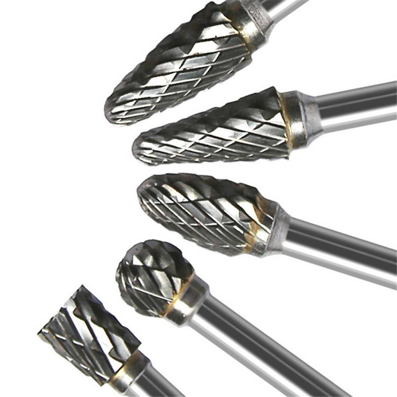 Badu Bg 10 бр комплект метални карбидни въртящи се комплекти 1 8 дръжка 1 4 дължина на