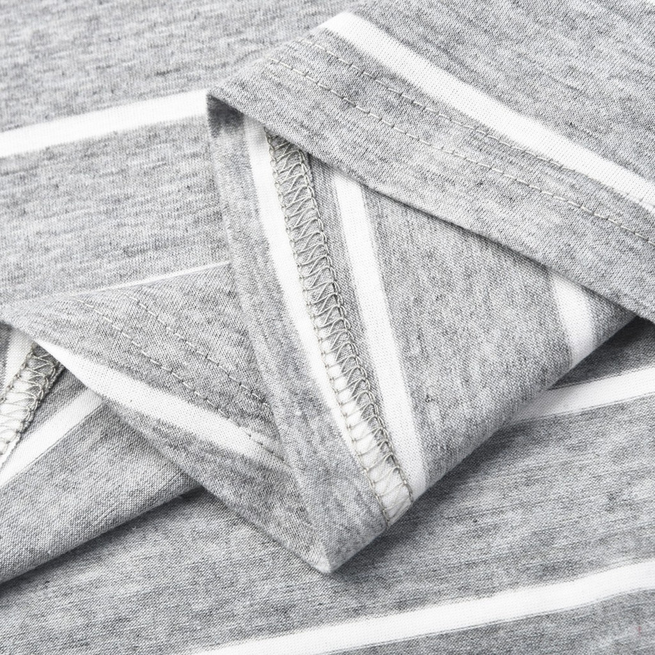 Badu Bg Дамска тениска за кърмене за бременни Тениска с къс ръкав на райета Плюс размер S 2xl